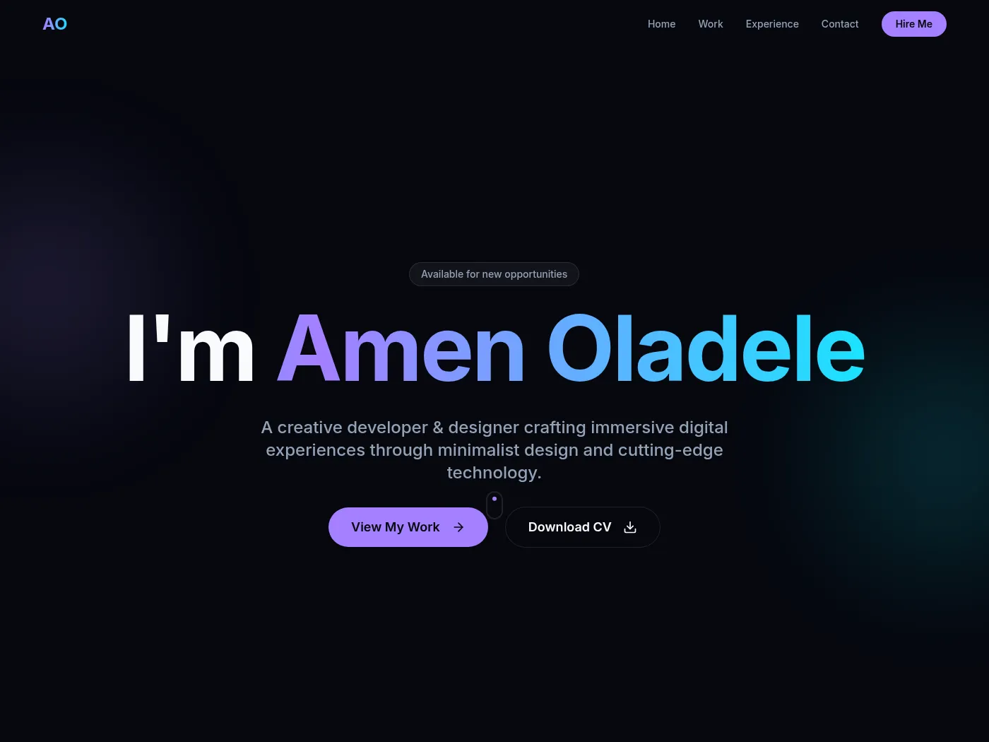 Amen Oladele Portfolio