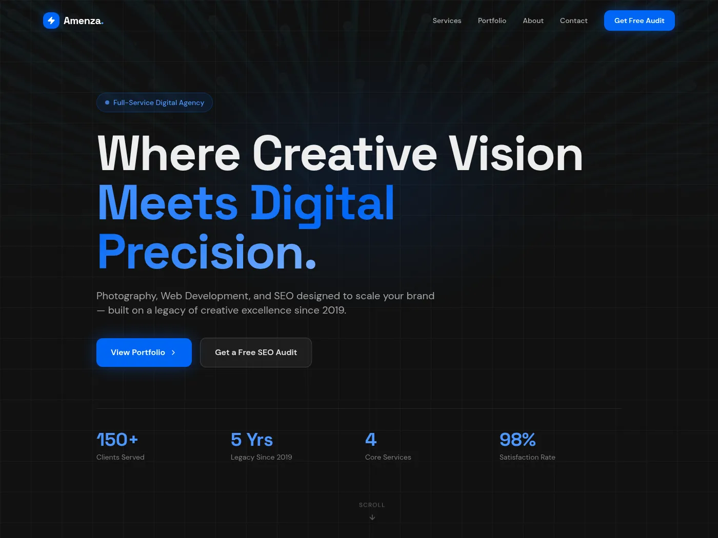 Amenza Digital Agency Site