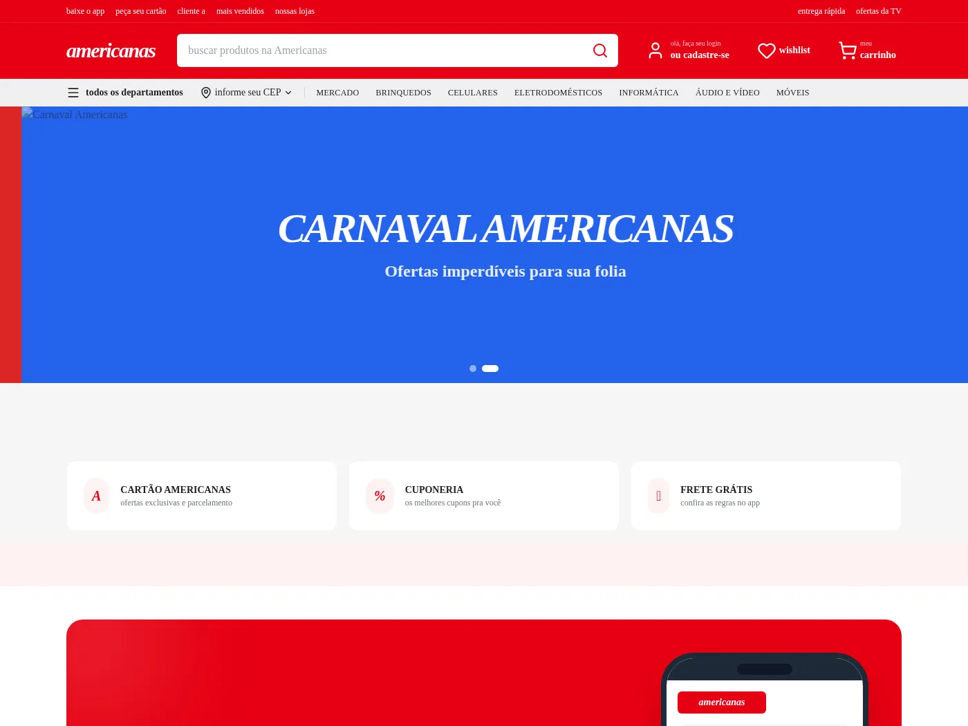 Americanas Marketplace Clone