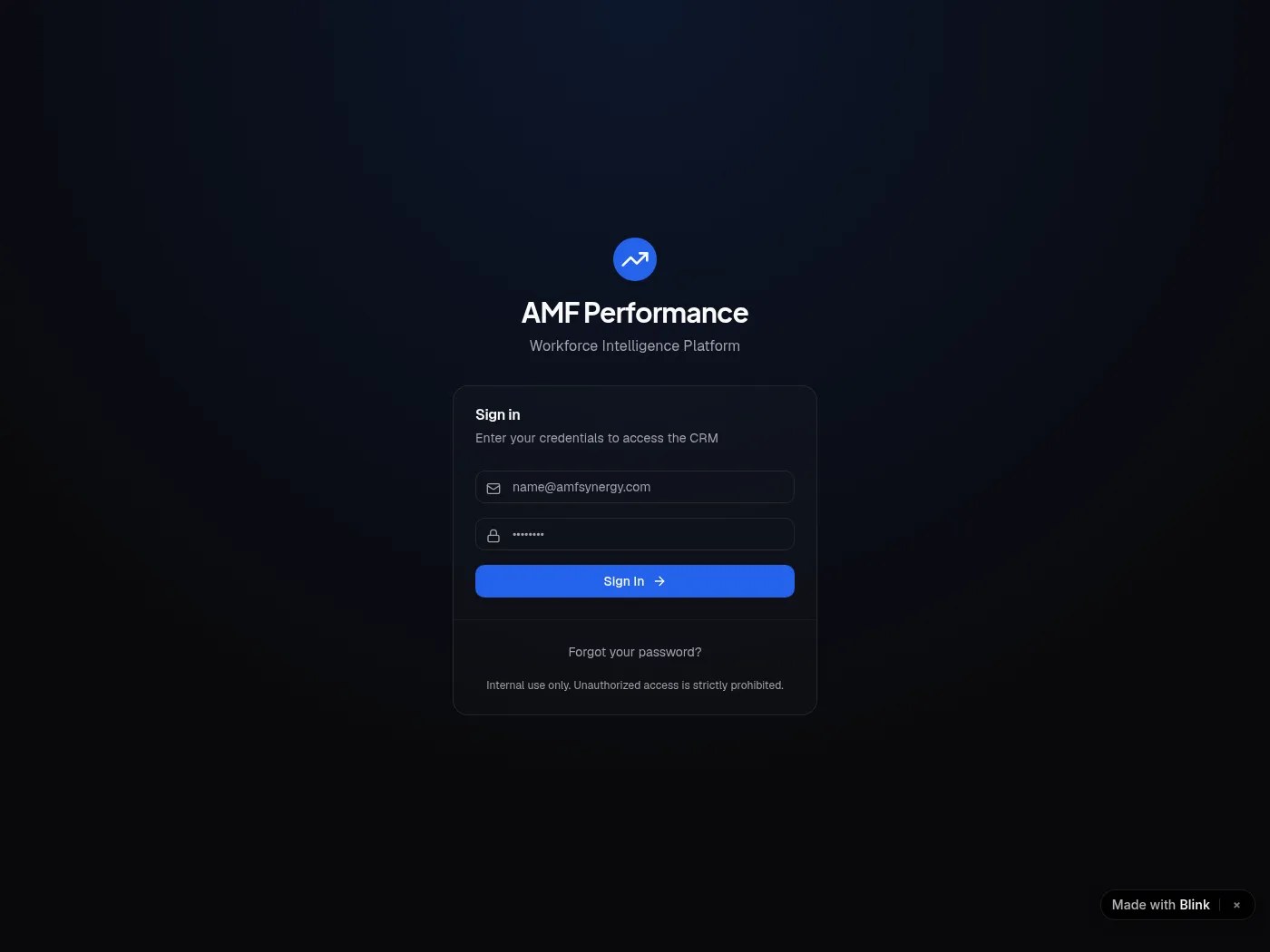 AMF Performance CRM