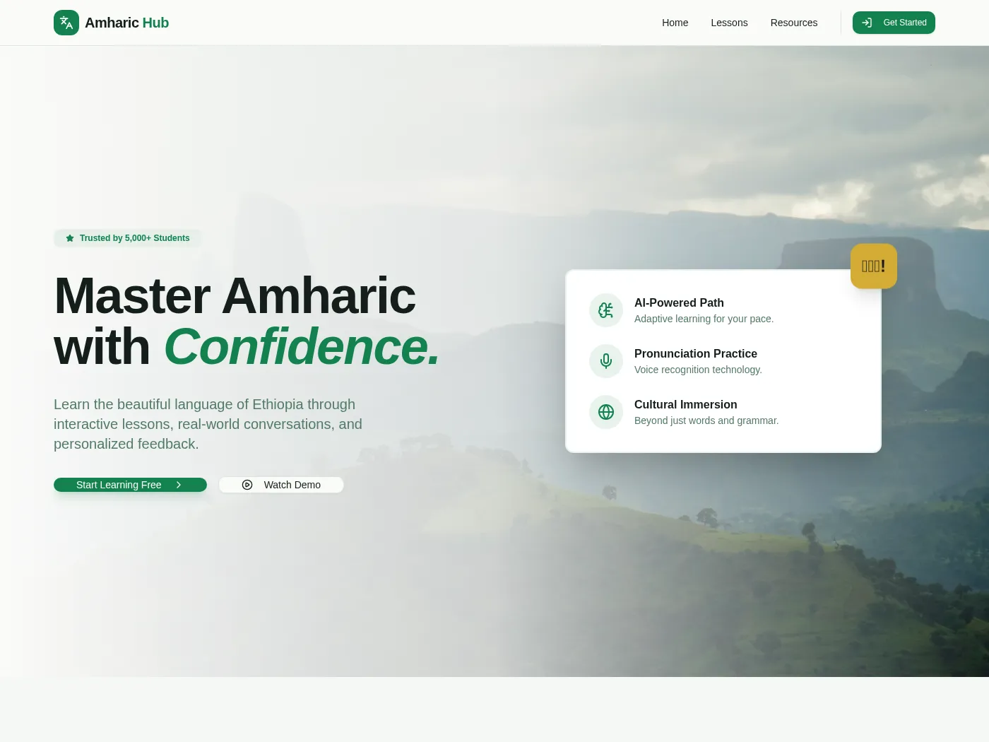 Amharic Lesson Hub
