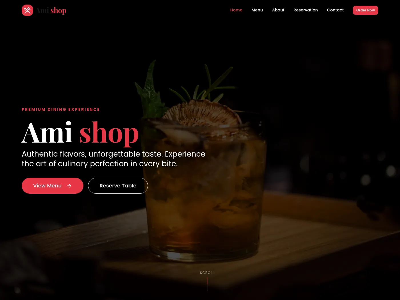Ami Shop Restaurant Site