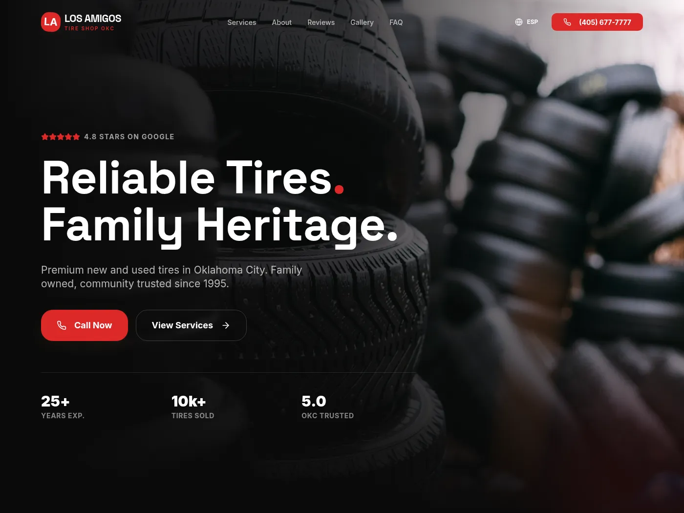 Los Amigos Tire Website