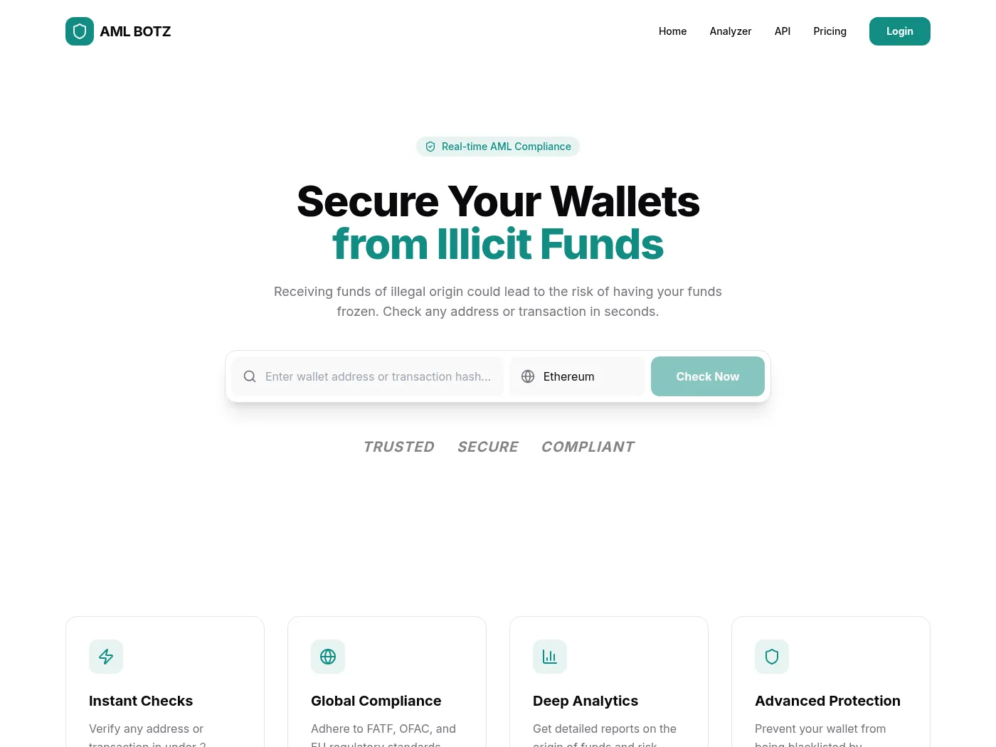 AML Botz Web Clone