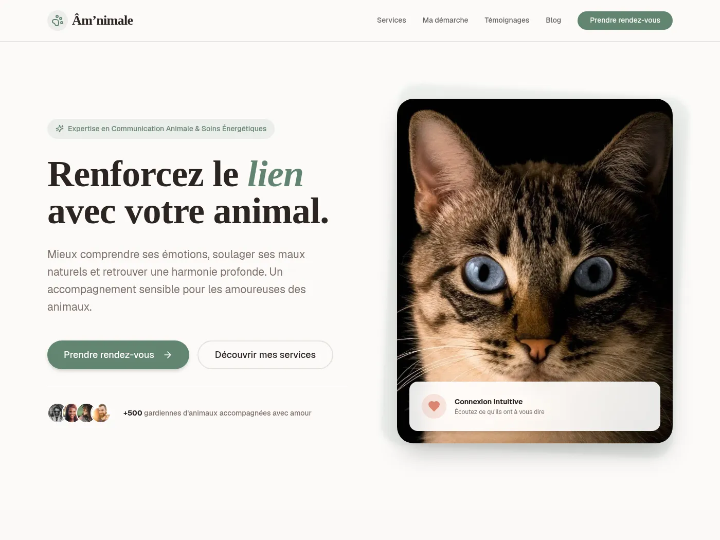AmniMale Réservations Animales