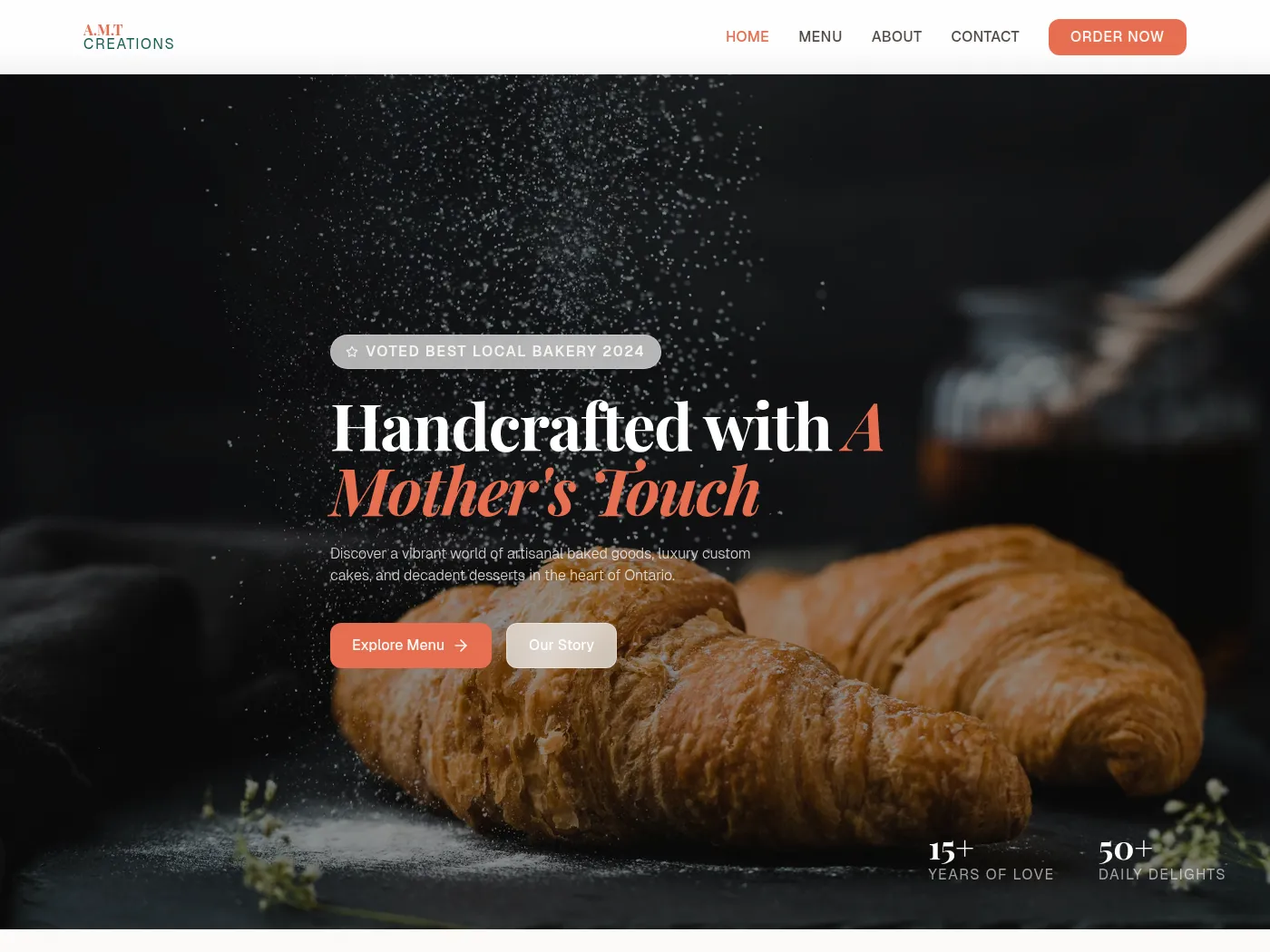 AMT Bakery Website