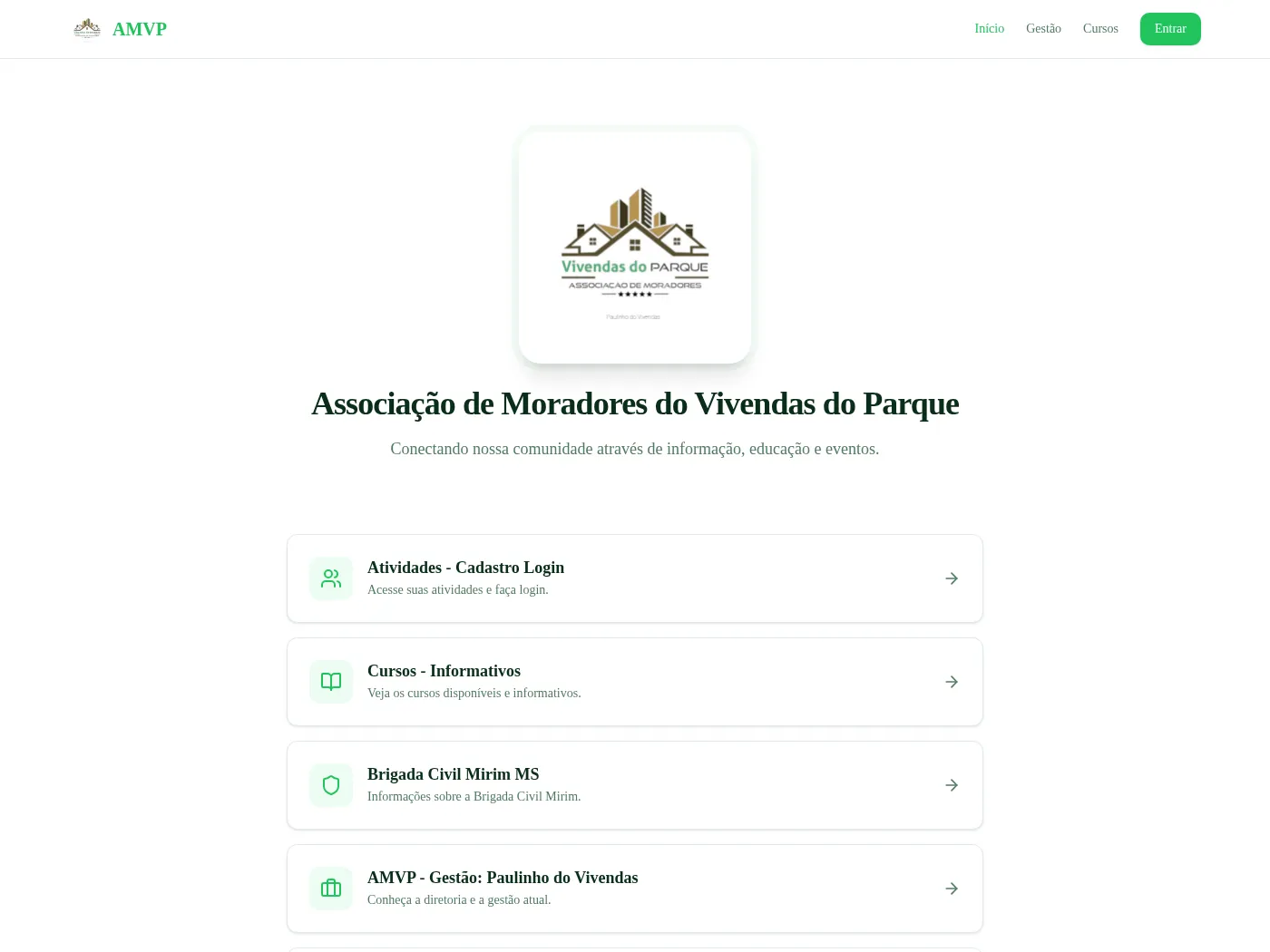 AMVP ASSOCIAÇÃO DE MORADORES