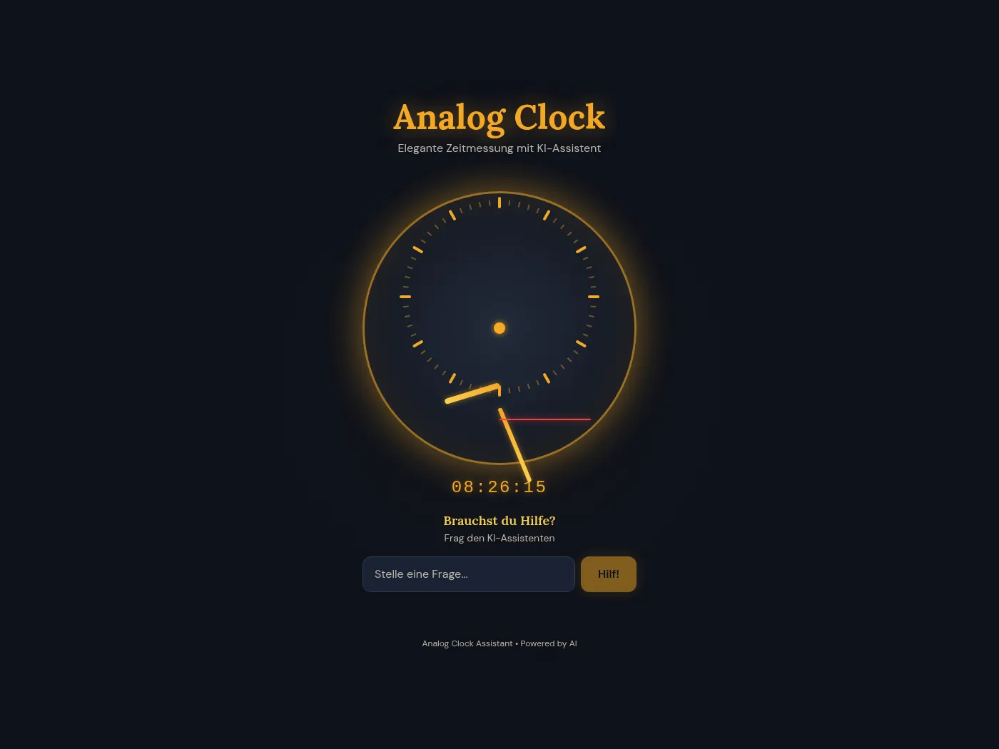 Analog Clock Assistant