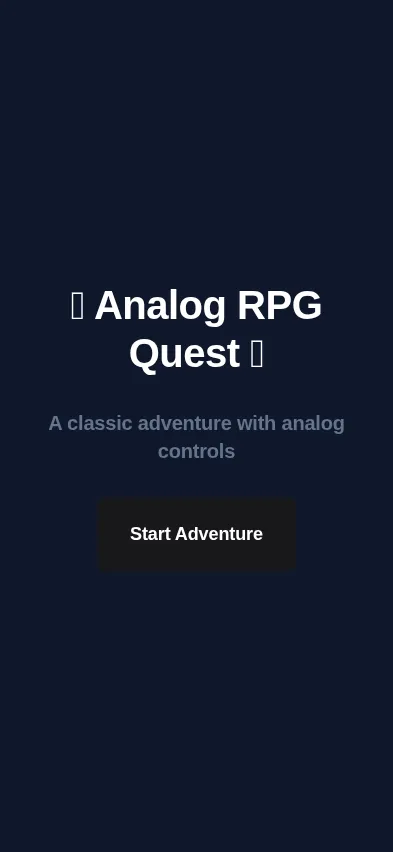 Analog RPG Quest