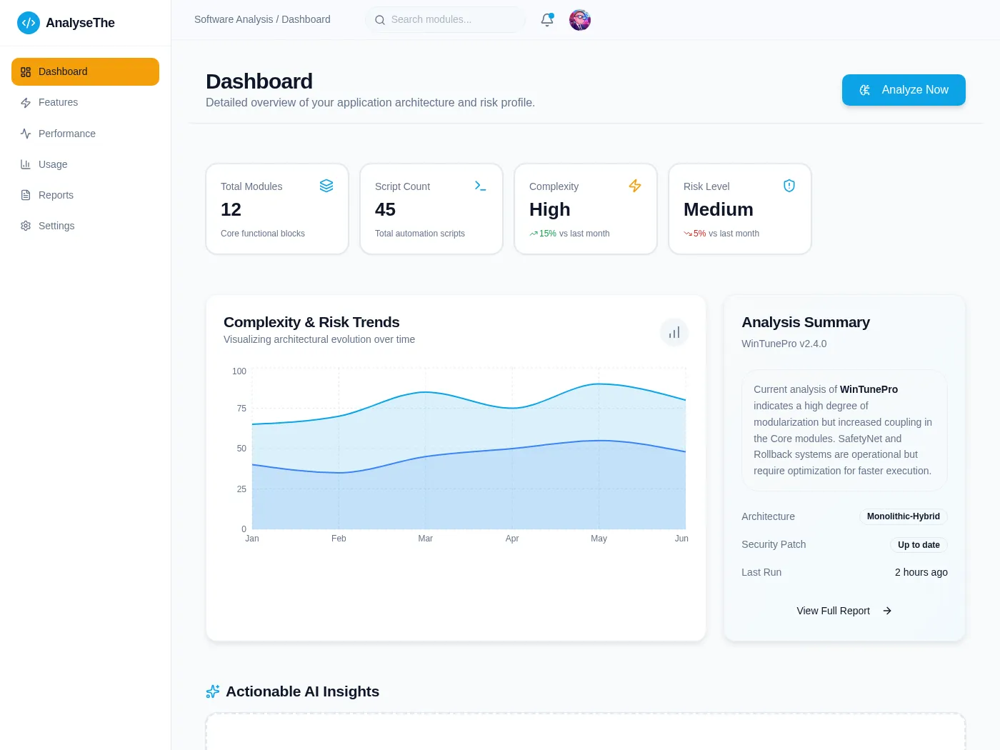 AnalyseThe Application