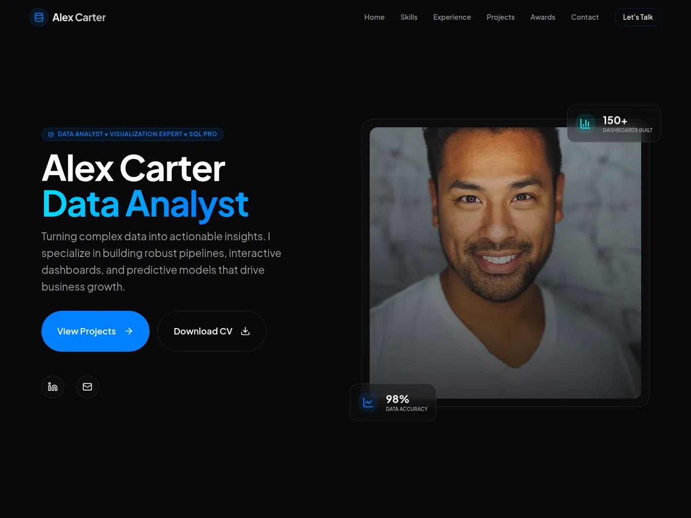 Analyst Portfolio Portal