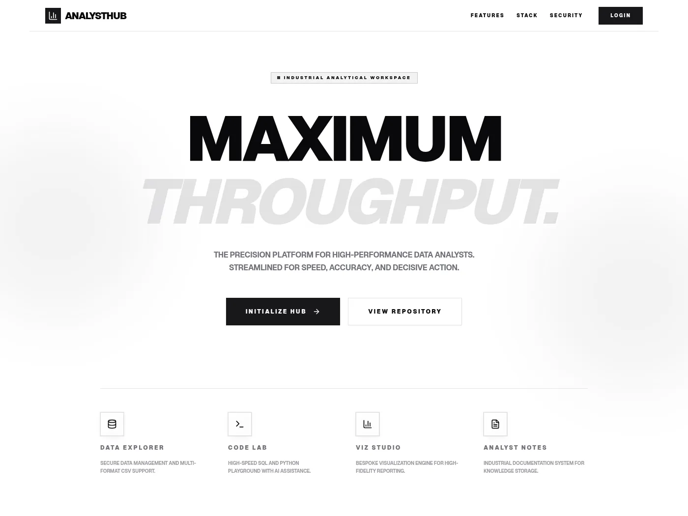 AnalystHub Platform