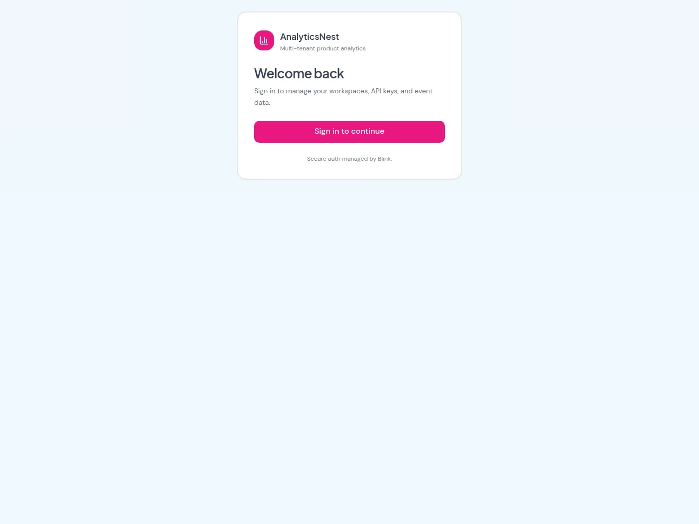 AnalyticsNest SaaS