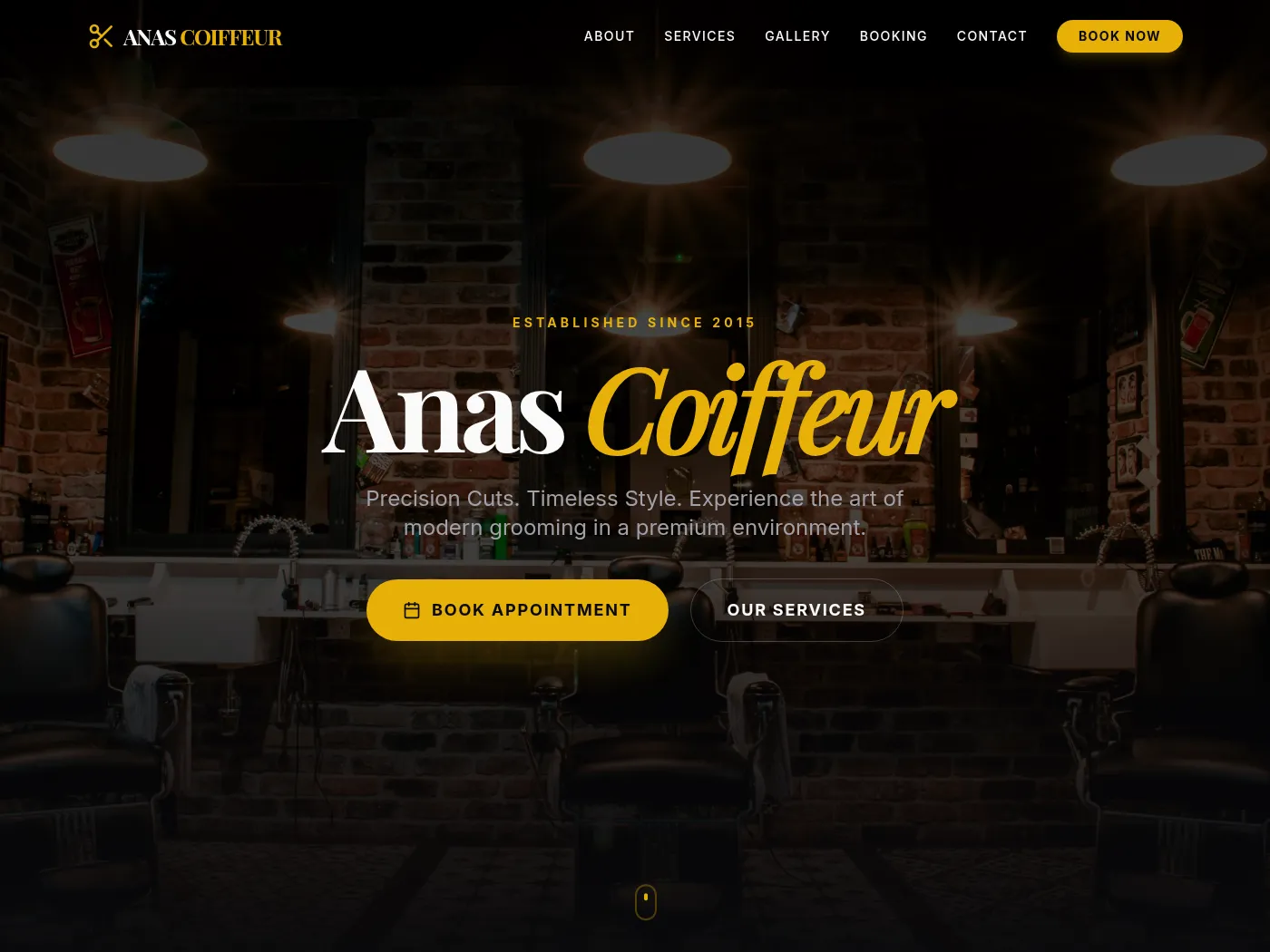Anas Coiffeur Website