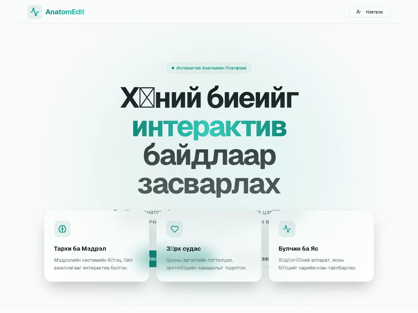 Interactive Anatomy Editor