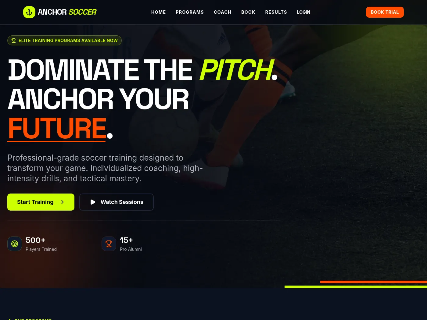 Anchor Soccer Training