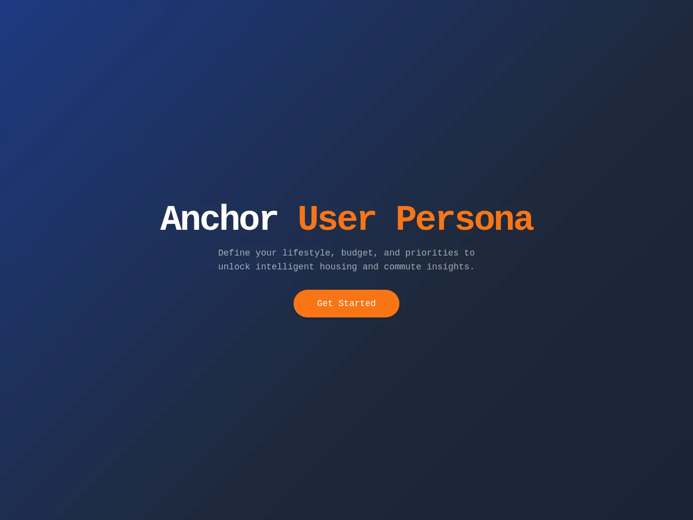 Anchor User Persona