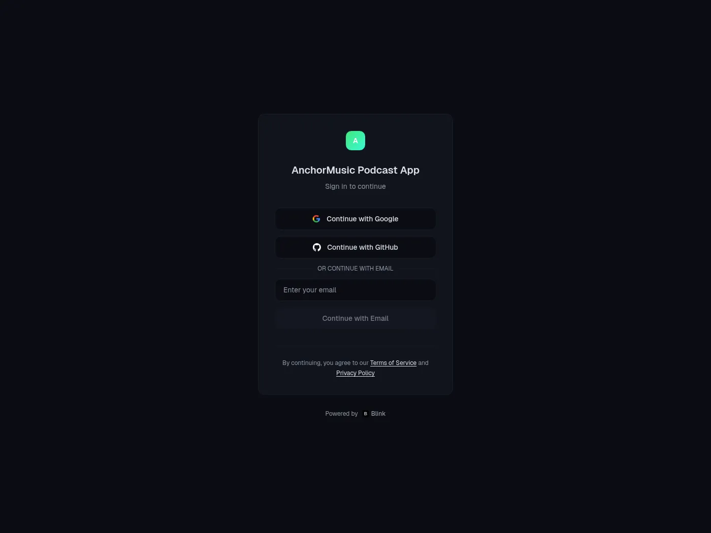 AnchorMusic Podcast App