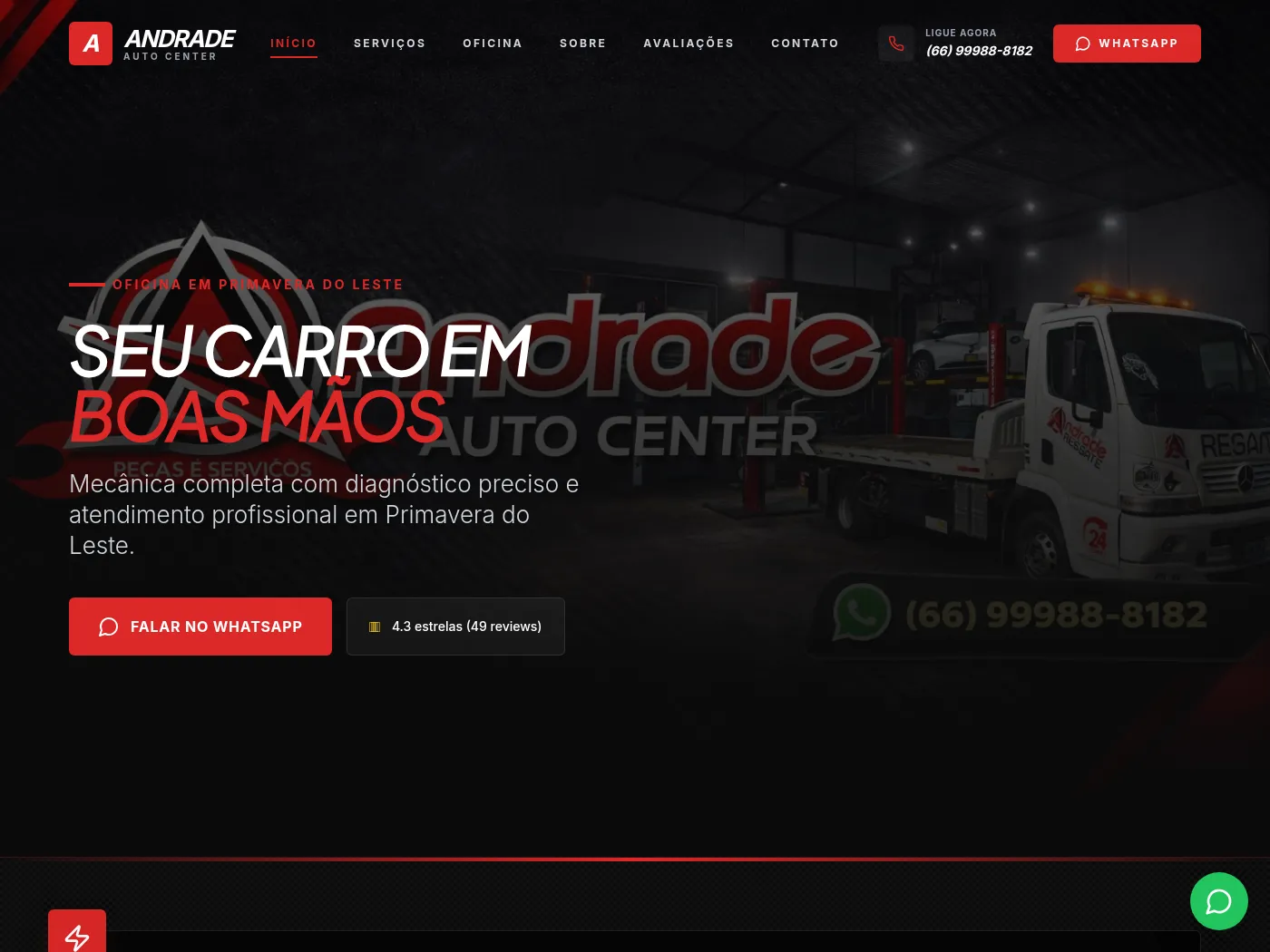 Andrade Auto Center Site