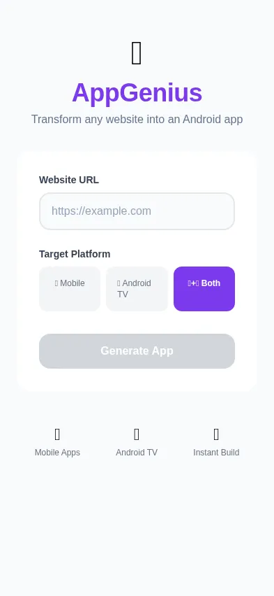 AppGenius Android Builder