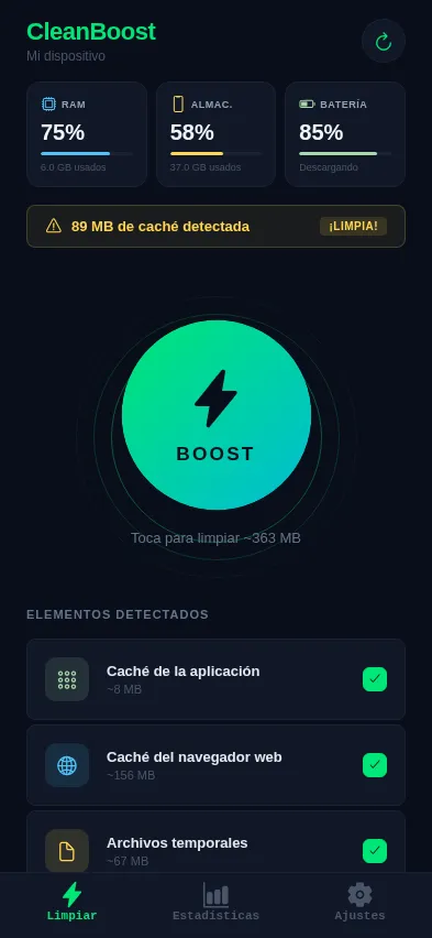 CleanBoost Android
