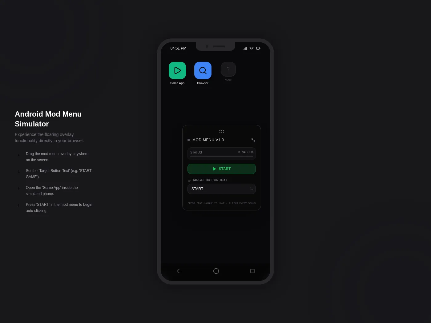 Android Mod Menu Overlay