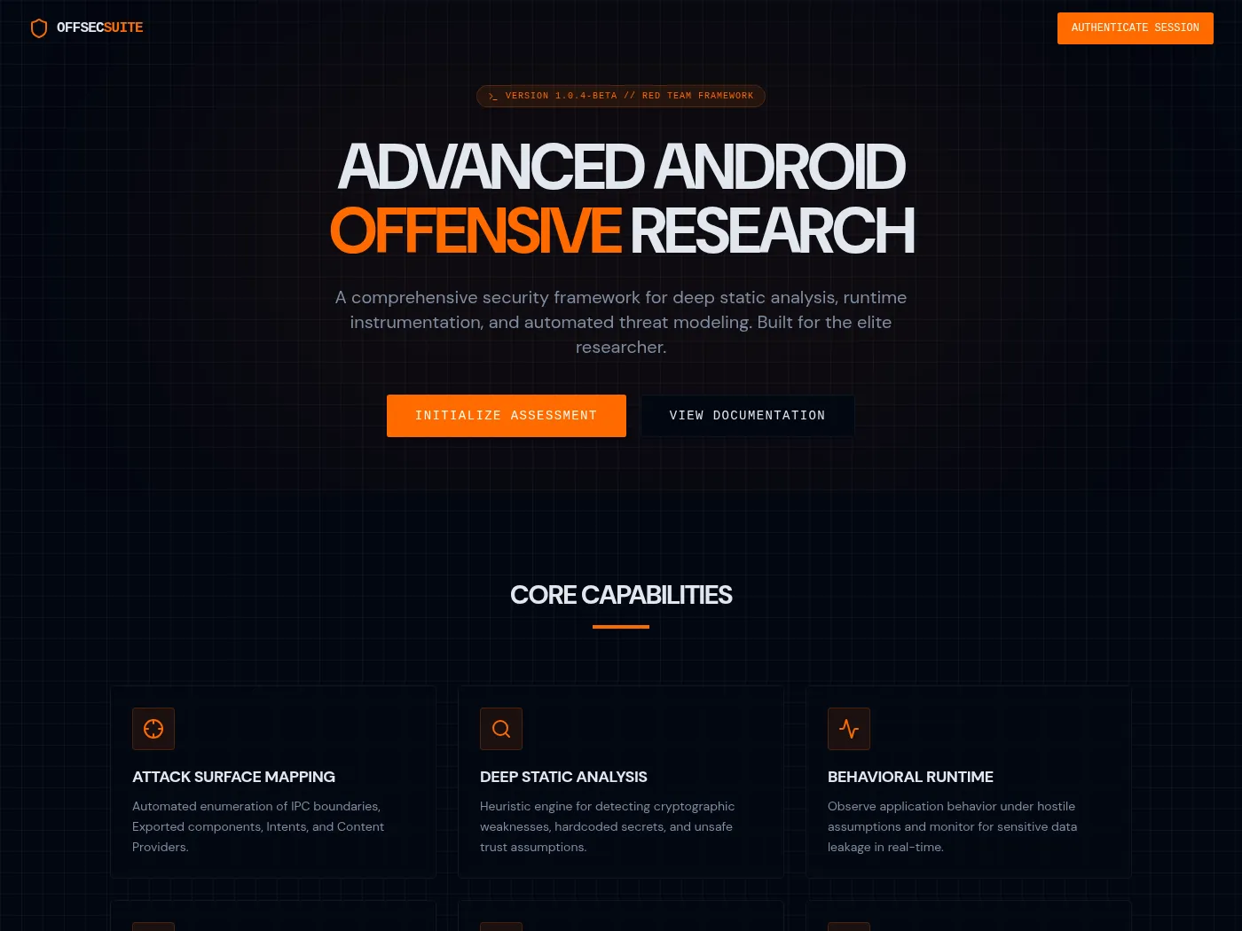 Android OffSec Assessment Suite