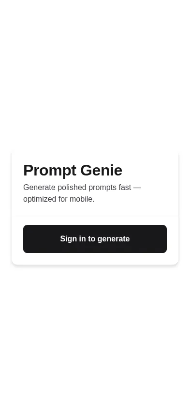 Prompt Genie