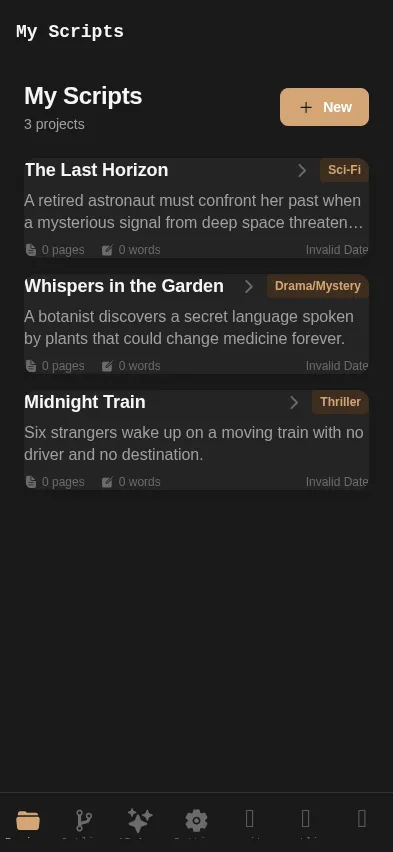 ProScript Android Writer