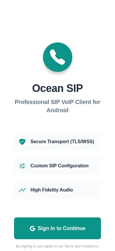 Custom SIP VoIP Client