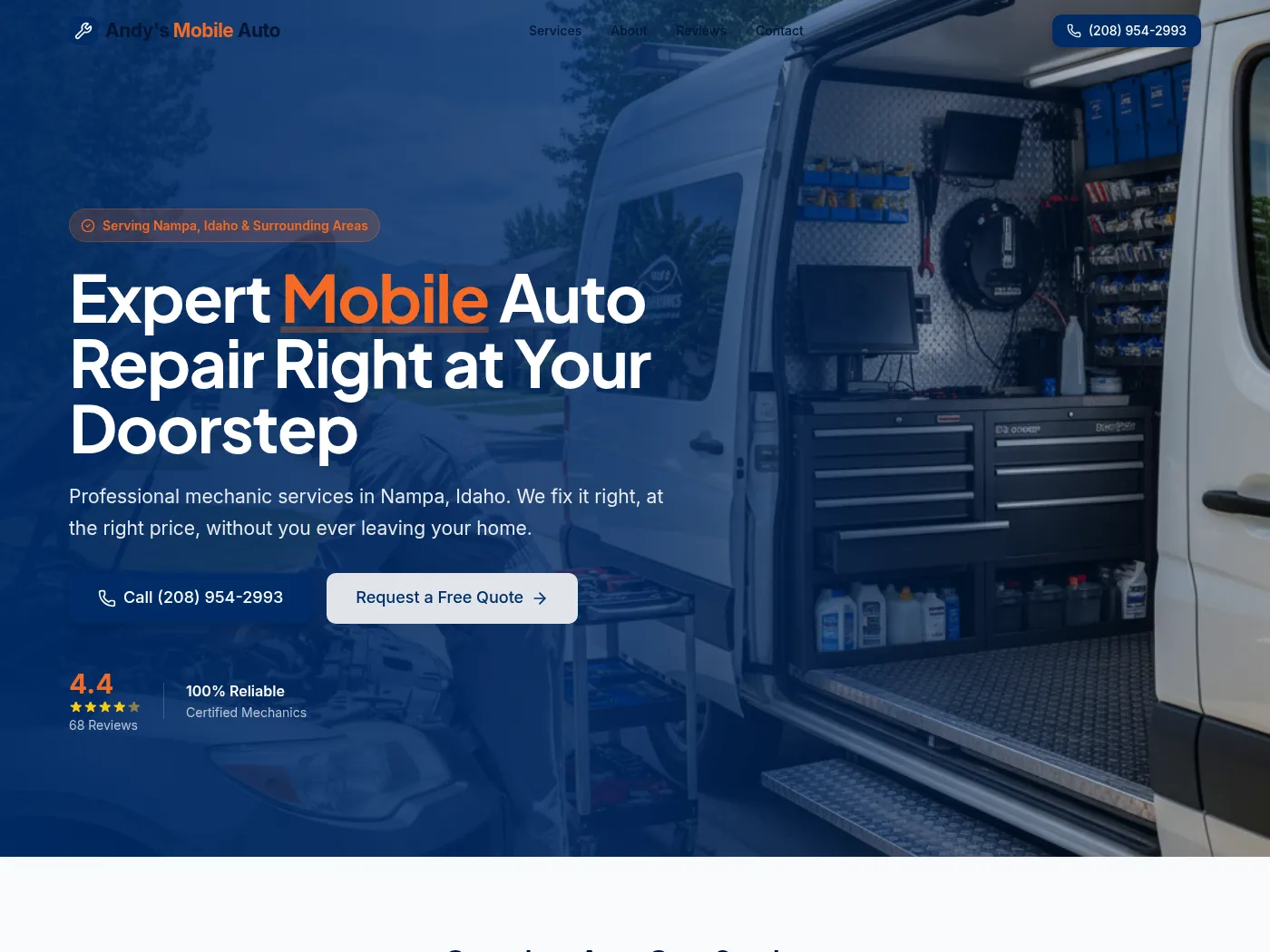 Andy's Auto Repair Web