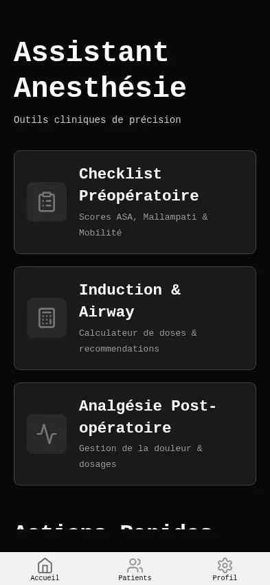 Anesthésie AI Assistant