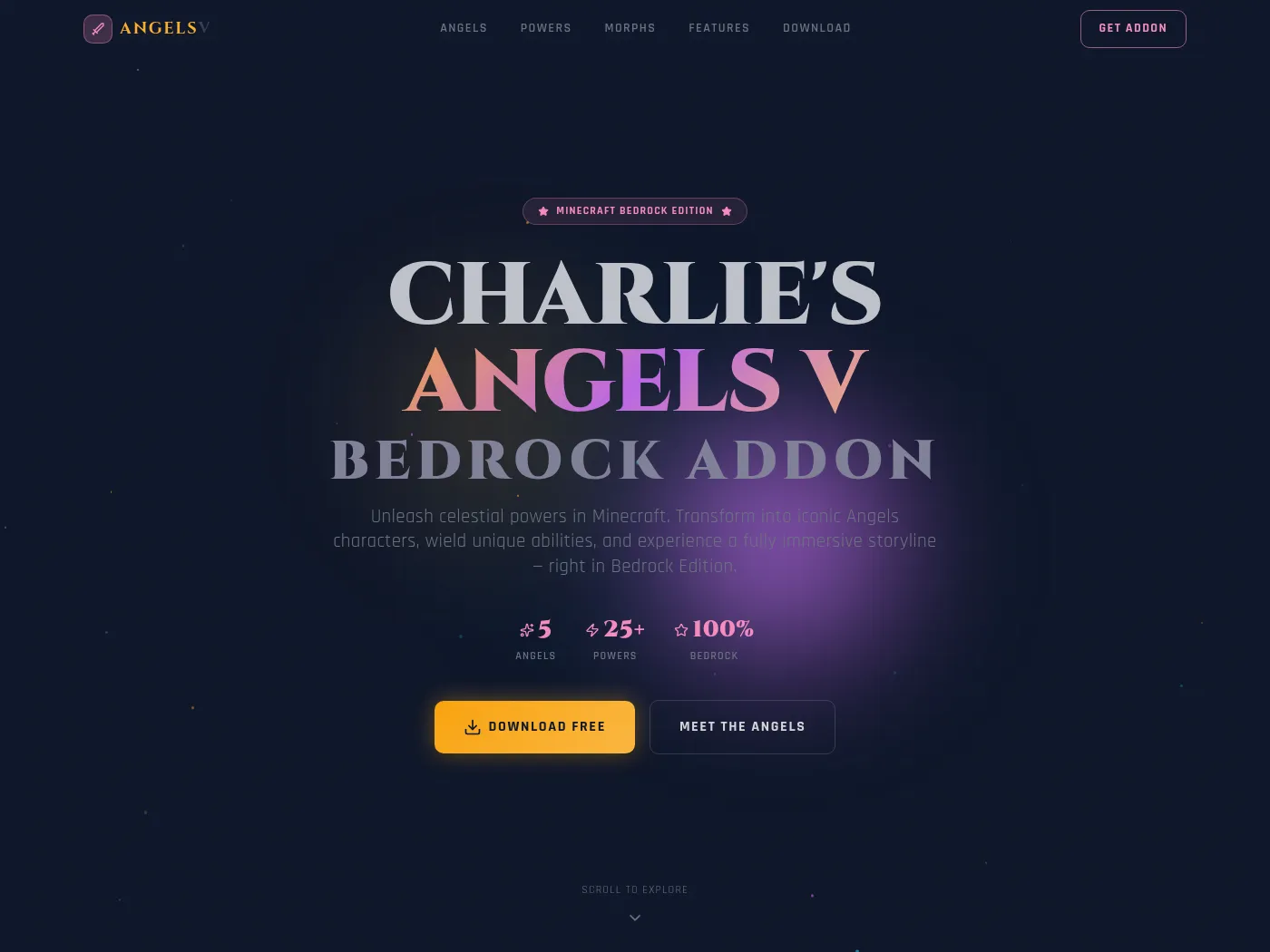 Angels Bedrock Addon