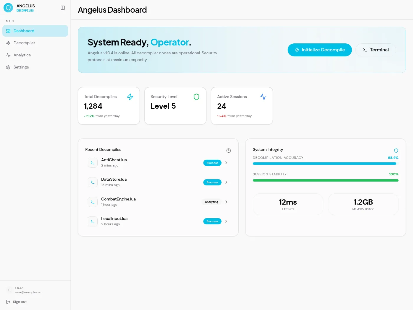 Angelus Decompiles