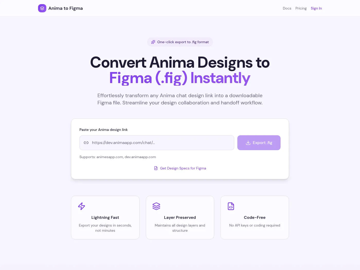 Anima Chat Figma Exporter