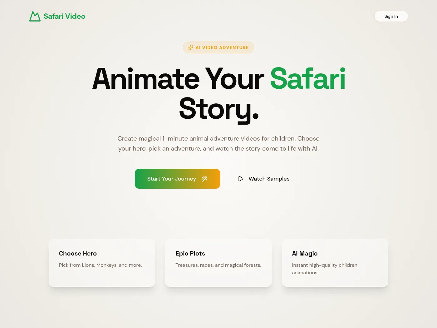 Adventure Animal Video Maker