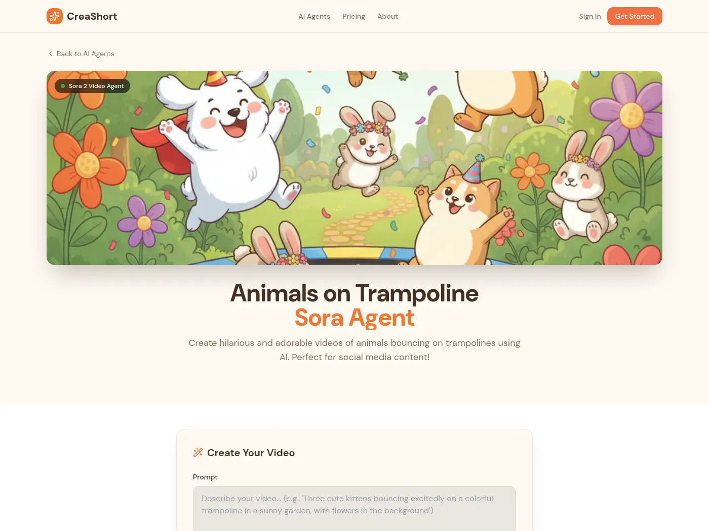 Animal Trampoline Agent