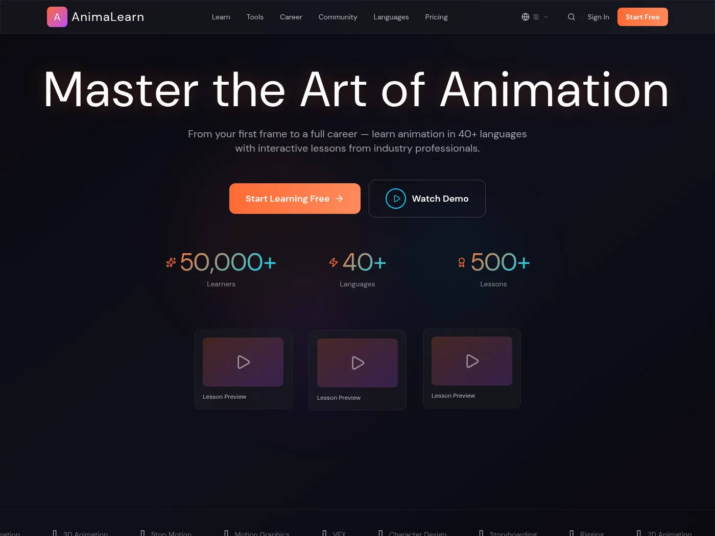 AnimaLearn Animation Academy