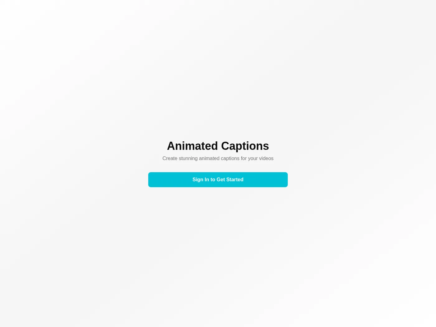 Animated Captions Studio