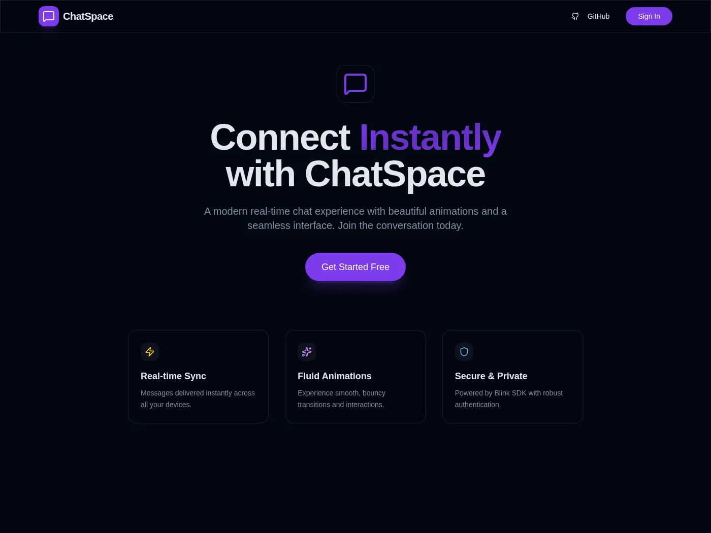 Animated Chat Space