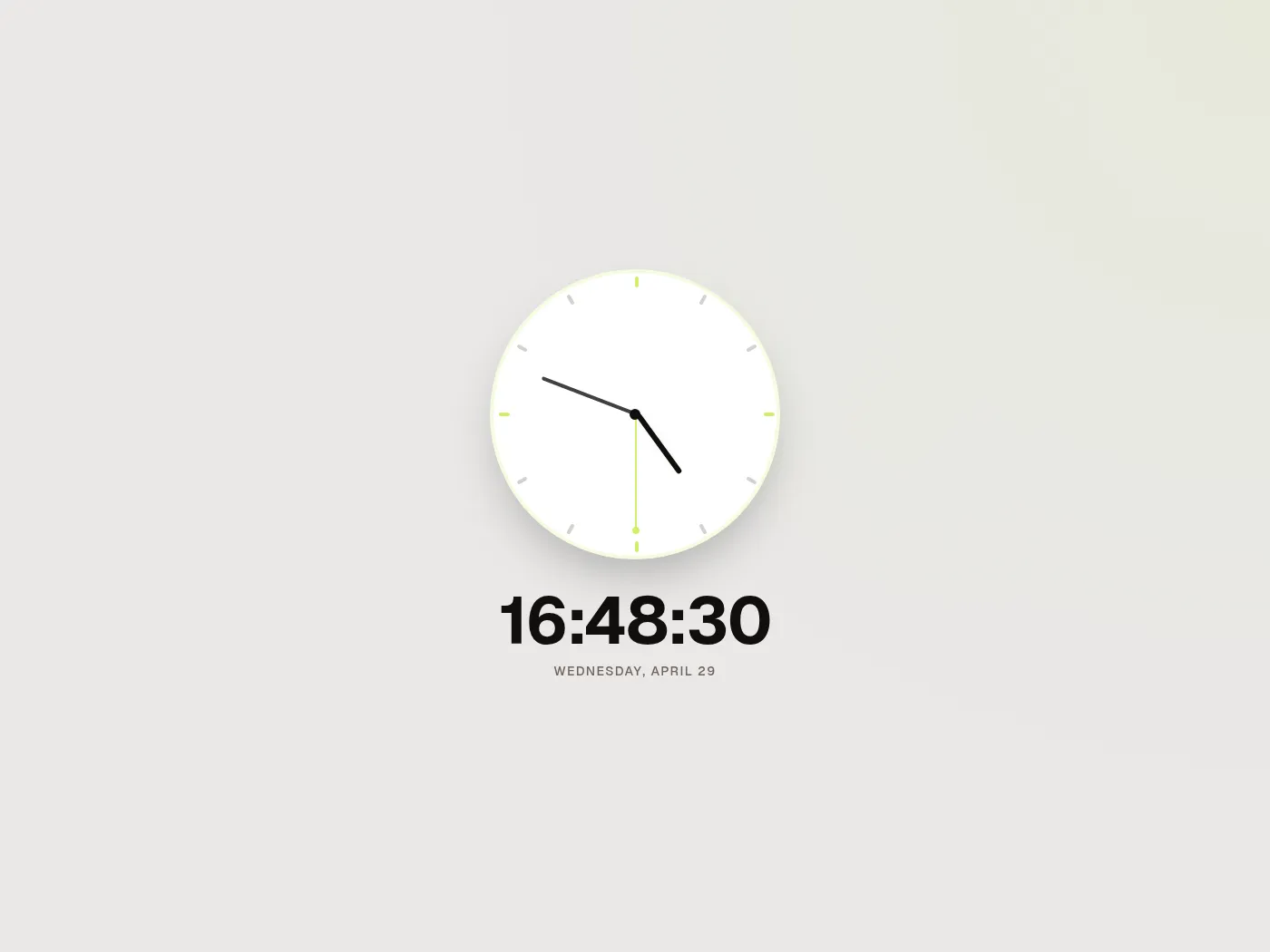Animated Clock App