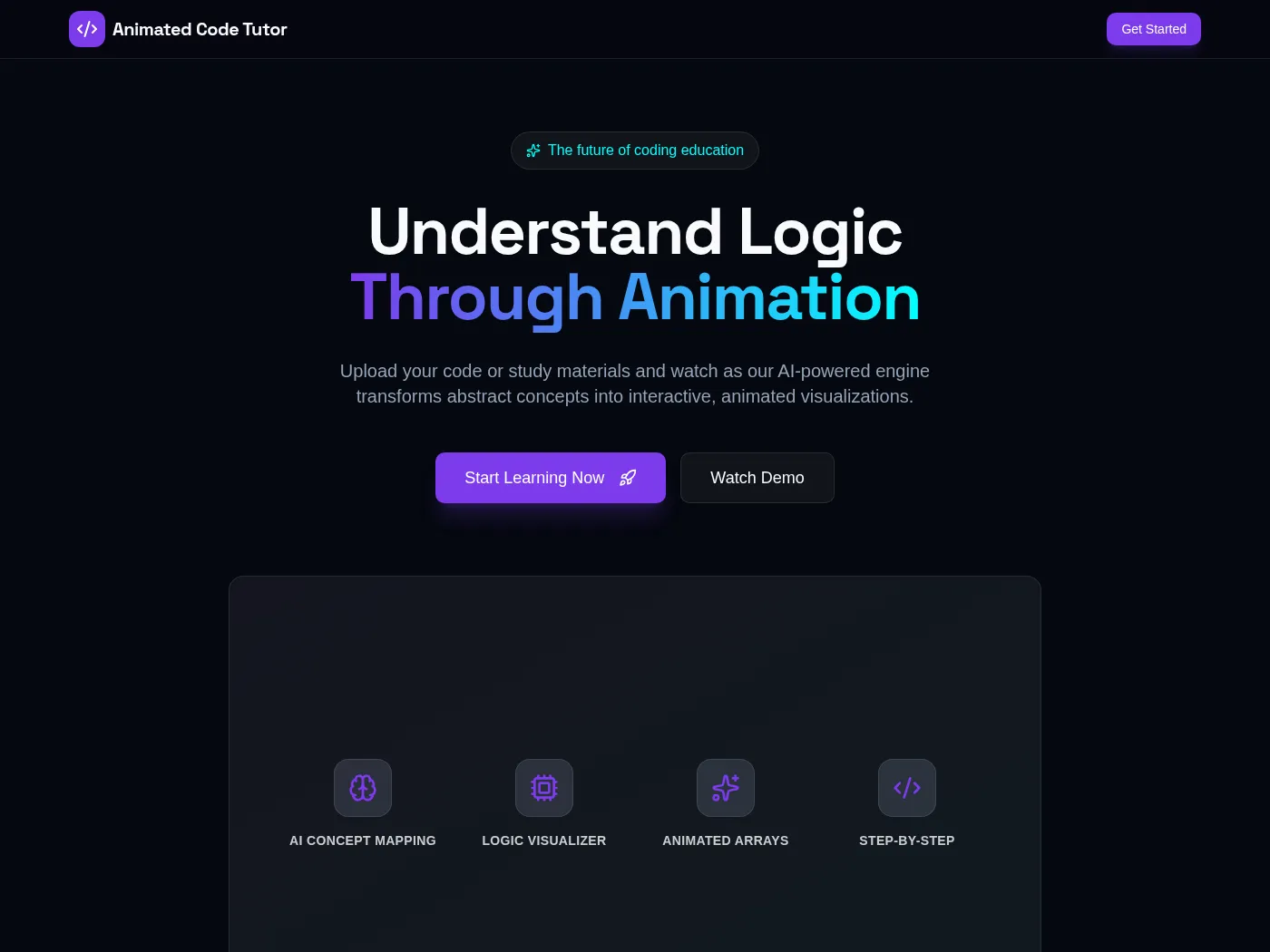 Animated Code Tutor