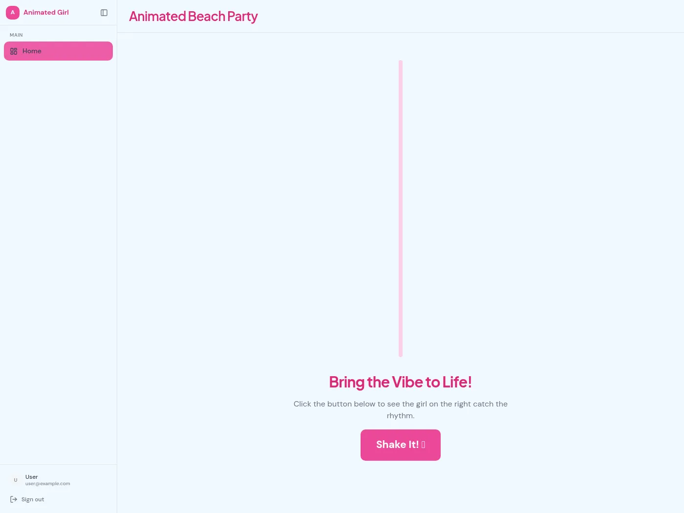 Animated Girl App