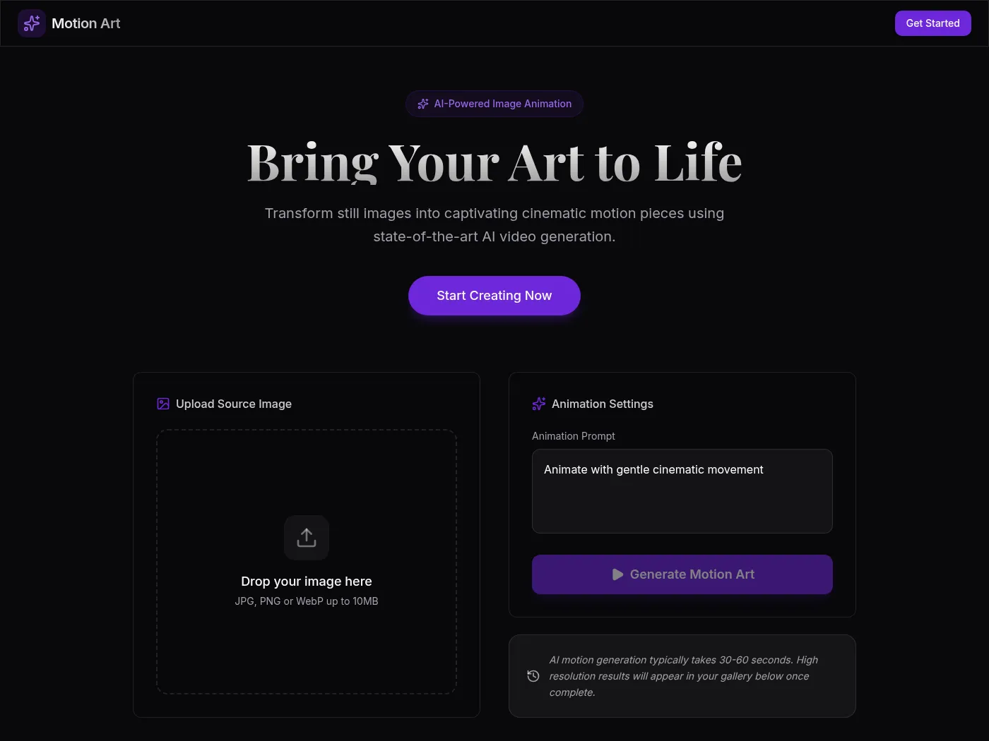 Animated Art Motion