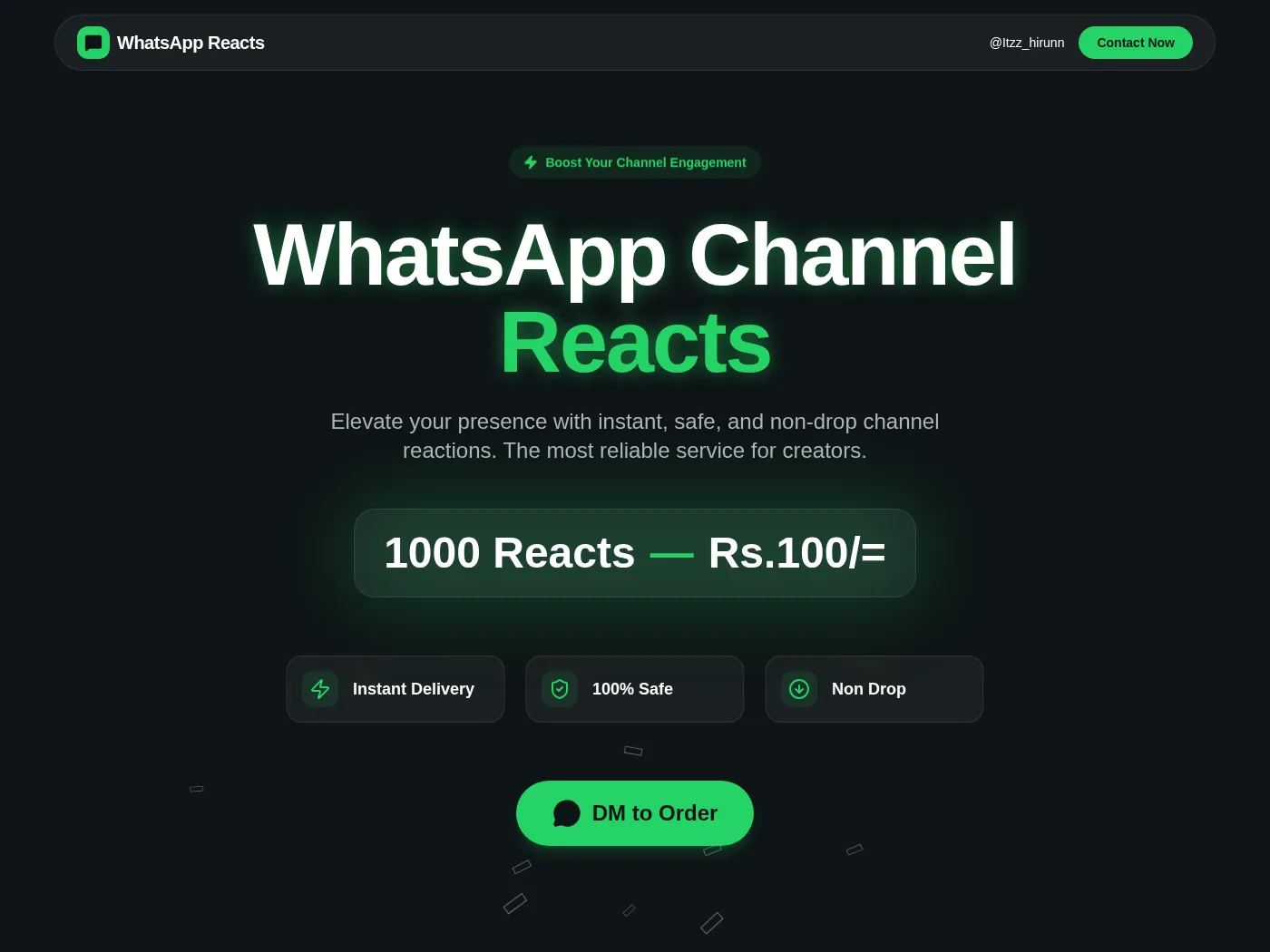 Animated Image Landing Page