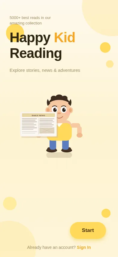 Animated Kid Login App