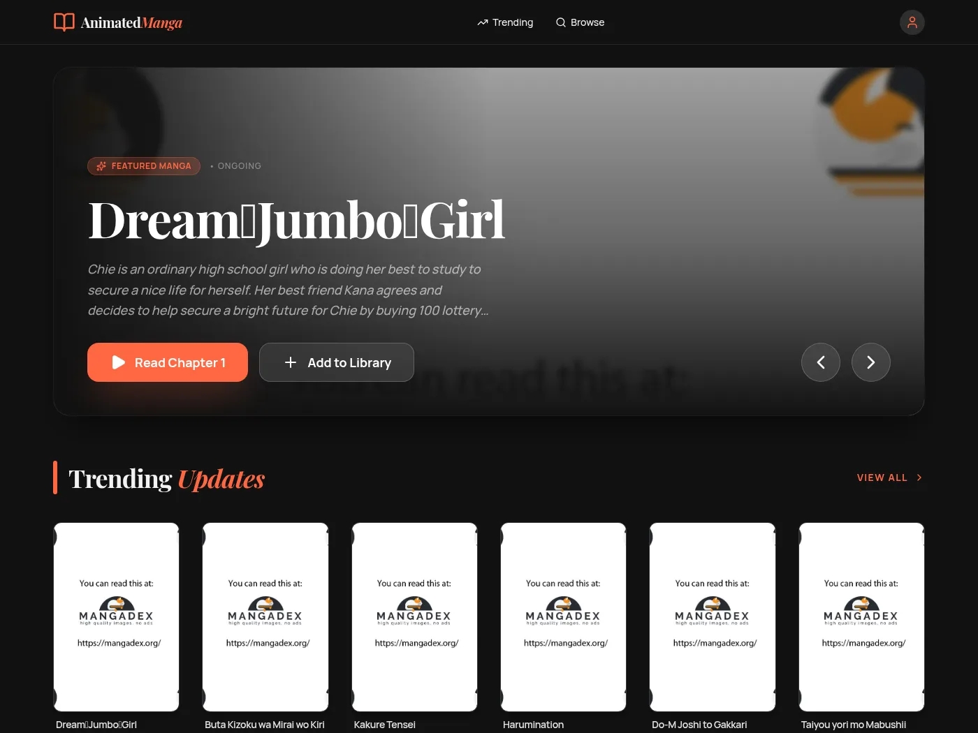 Animated Manga Reader