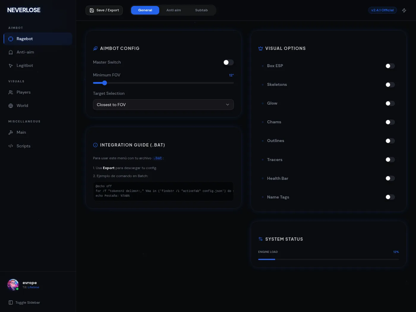 Animated Menu UI