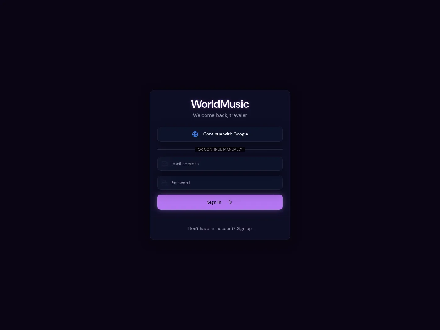 WorldMusic Animated Web