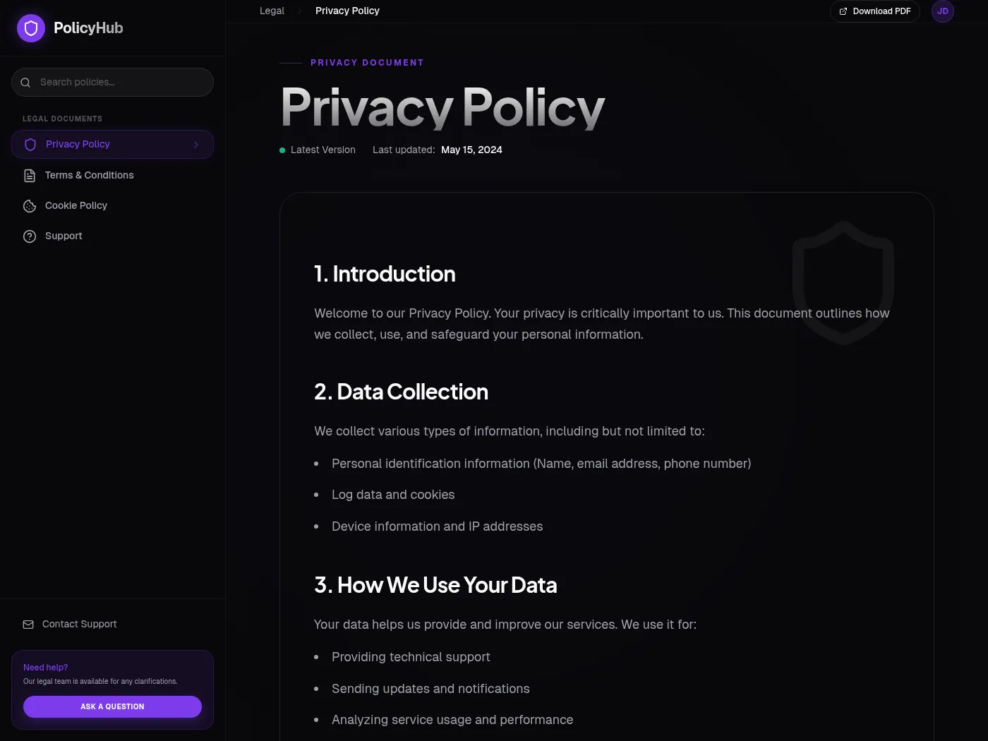 Animated Policy Switcher